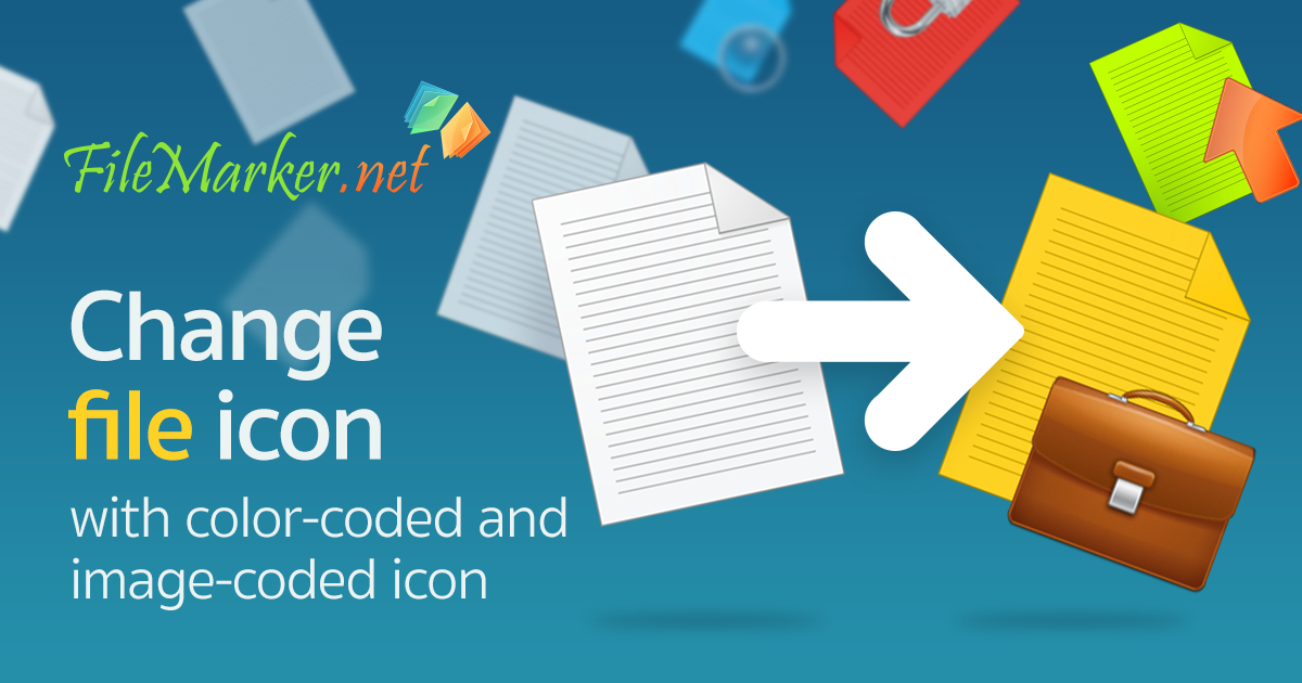 Change file icon or color, free. Make a search for important ...